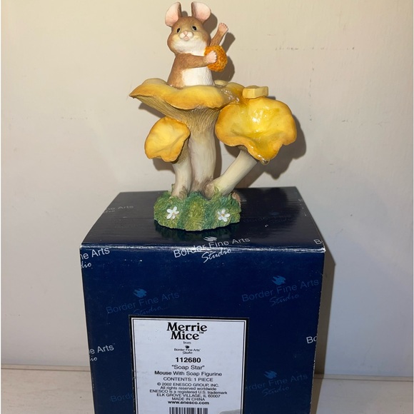 Enesco | Accents | 202 Enesco Merrie Mice Soap Star Mouse With Soap ...
